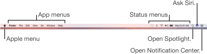 Download What's In The Menu Bar - Mac Os Sierra Menu Bar PNG Image with ...