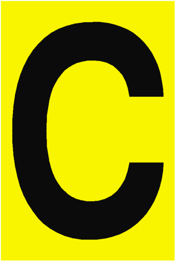 Download Letter C Yellow Sign - Circle PNG Image with No Background ...