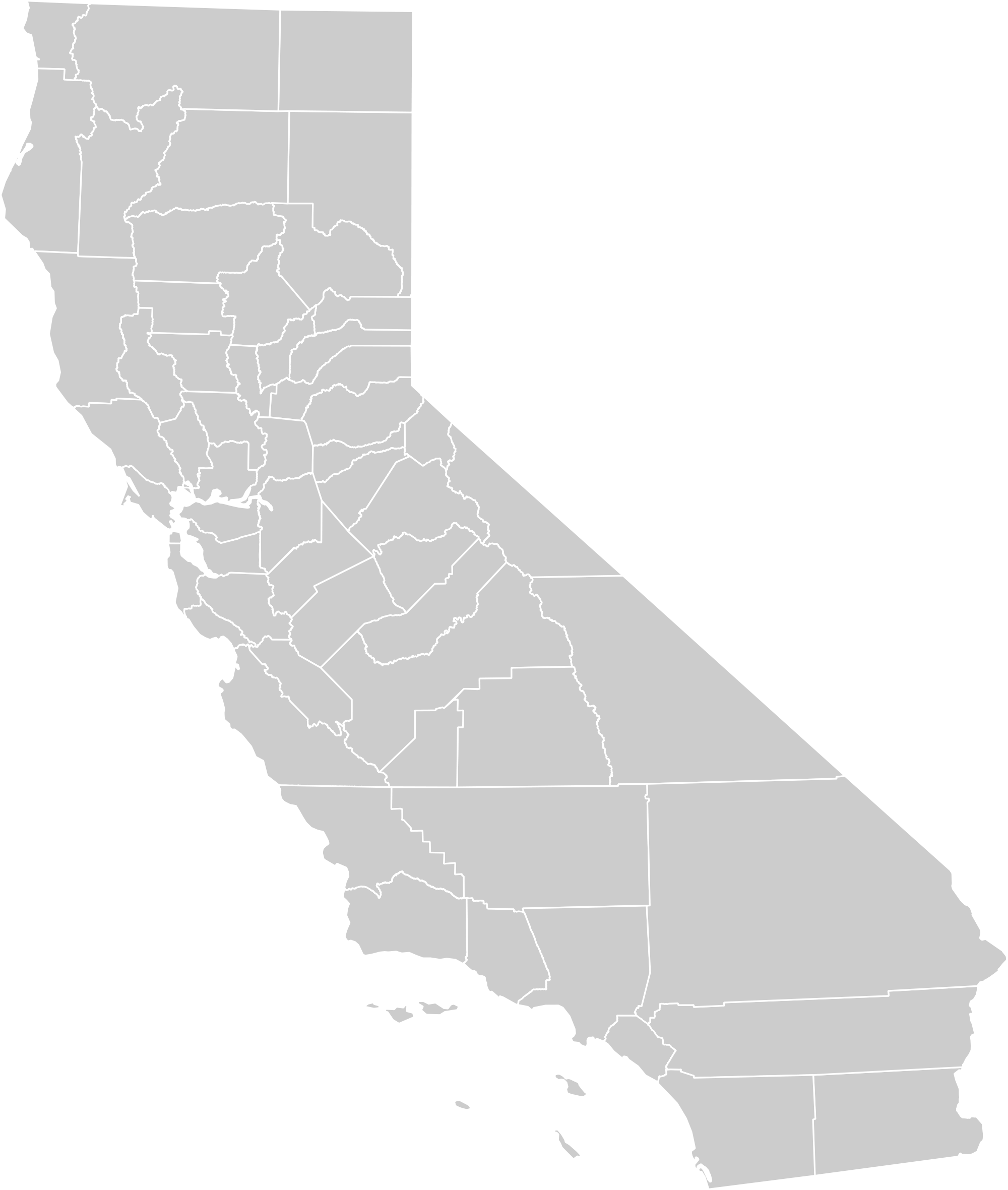 Download Open - California Map Svg PNG Image with No Background ...