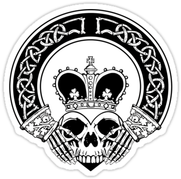 Download Vector Freeuse Stock Claddagh Bw Edition By - Tattoo PNG Image ...