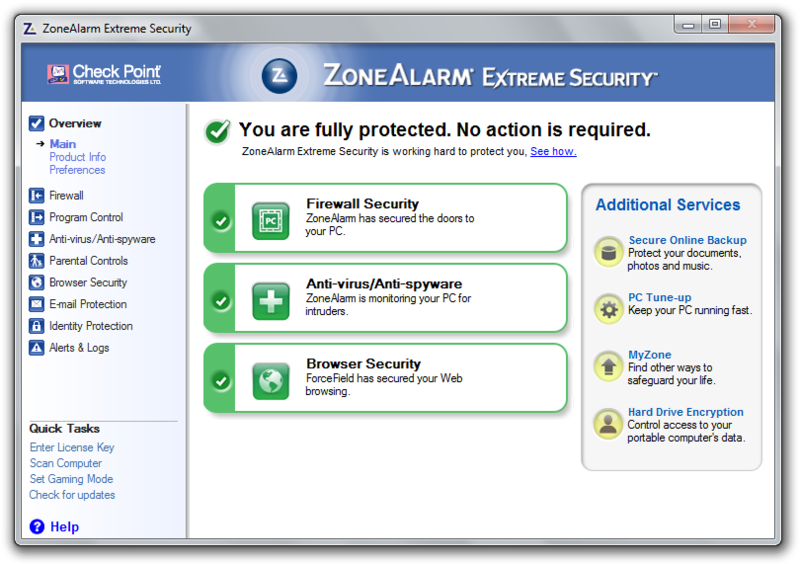 Download Zonealarm - Zonealarm Extreme Security 2010 PNG Image with No ...