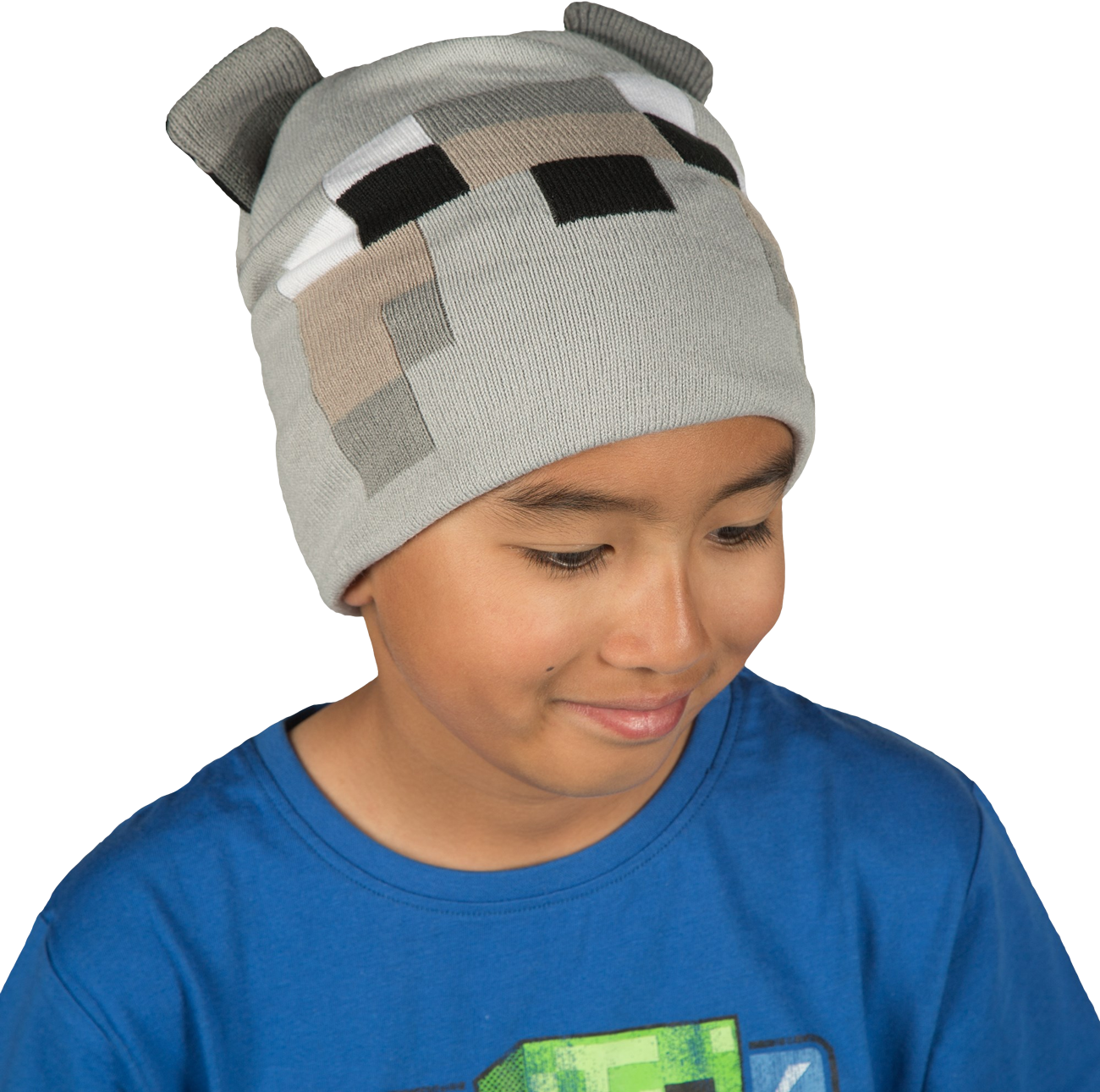 Kid Raging Png Clipart Freeuse Library - Minecraft Wolf Knit Hat - Free ...