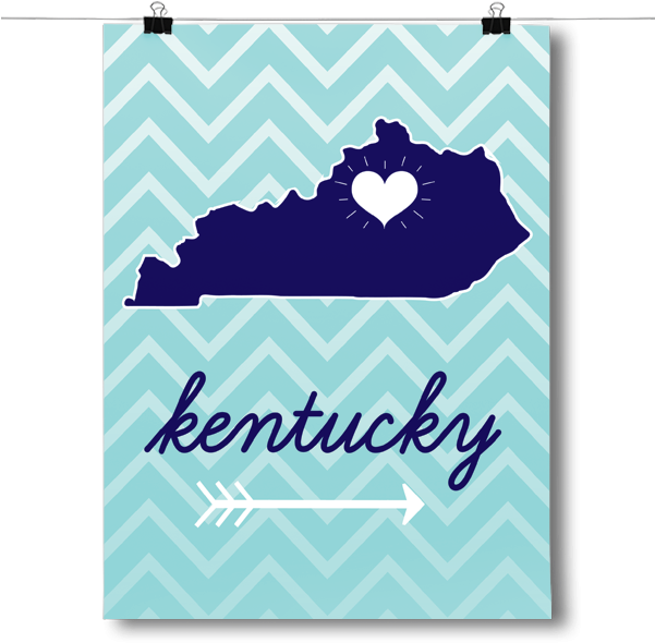 Download Kentucky State Chevron Pattern - Inspired Posters Kentucky ...