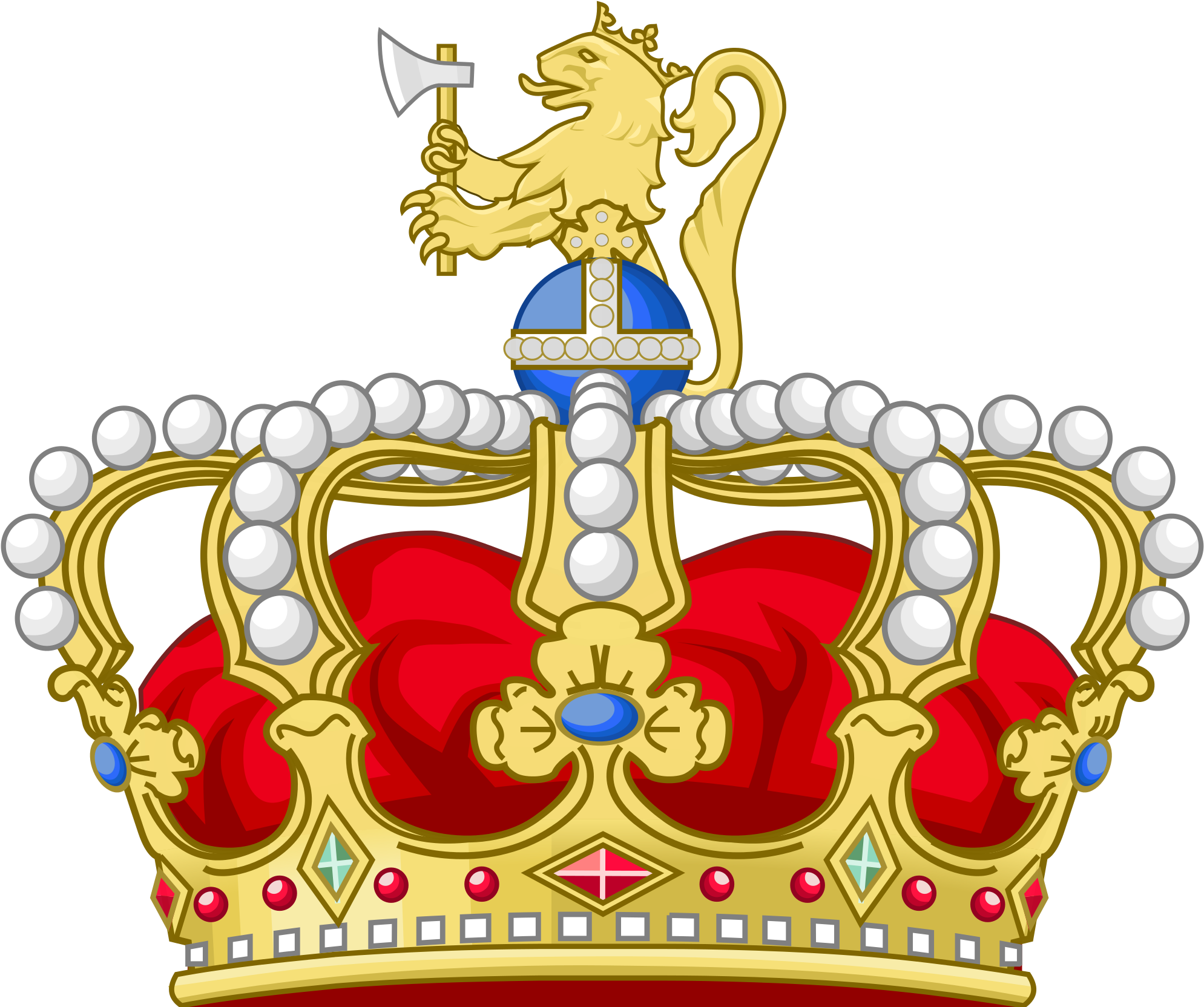 Norwegian Royal Crown - Crown Of Norway - Free Transparent PNG Download ...