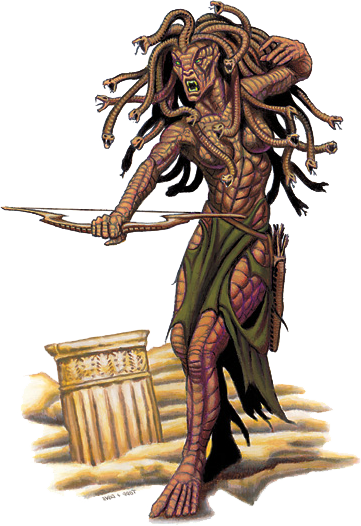 Medusa - 10c - %28flipped%29 - Medusa Pathfinder - Free Transparent PNG ...