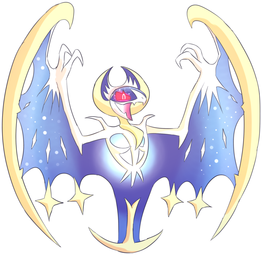 Lunar Clipart Crest - Pokemon Moon Legendary Shiny - Free Transparent ...