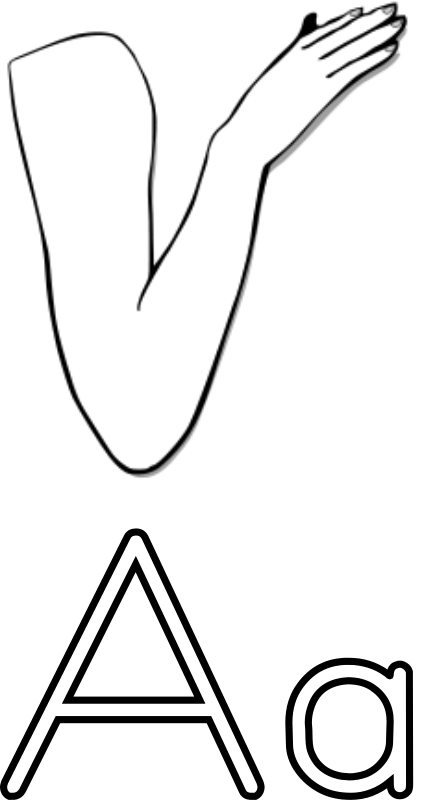 Download Arm Clipart Print - Line Art PNG Image with No Background ...