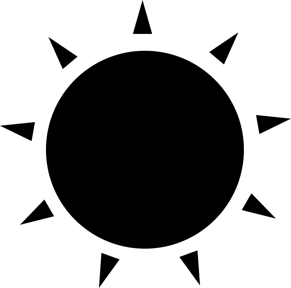 Download Free Sun Rays Vector Png - Sun Vector Black Png PNG Image with ...