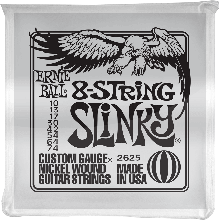 Download Ernie Ball Slinky 8-string Nickel Wound Electric Guitar - Ernie Ball 8 String Slinky ...