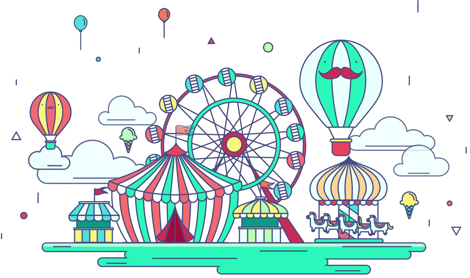 Download Amusement Park Background Png - Clipart Png Amusement Park Png ...