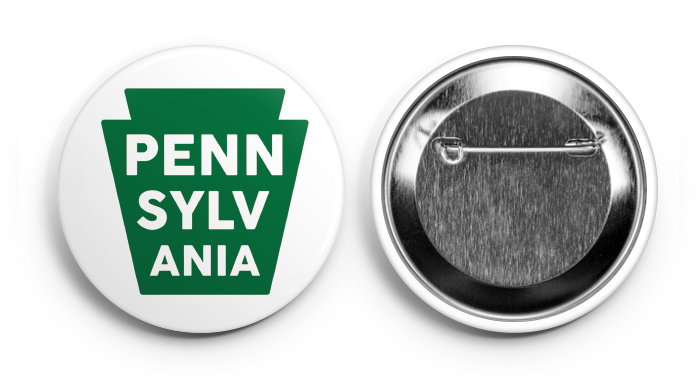 Download Green Pa Keystone - Pin-back Button PNG Image with No ...