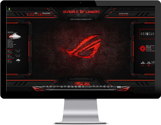 Download Asus Rog Theme Windows - Republic Of Gamers PNG Image with No ...