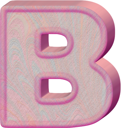 Download The Letter B Fancy Presentation Alphabets - Happy Birthday ...