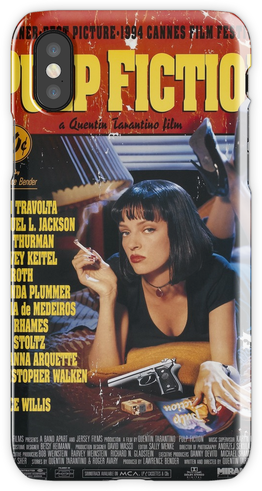 Download Pulp Fiction Uma Thurman Poster Iphone X Snap Case Pulp