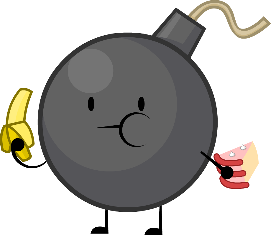 Download A Large Black Bomb - Bfb Bomby X Naily PNG Image with No ...
