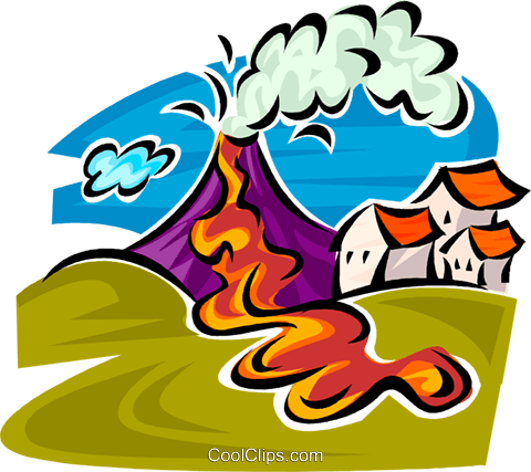 Download Volcano Erupting Royalty Free Vector Clip Art Illustration ...