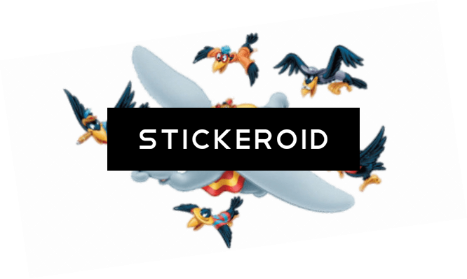 Dumbo Flying With Birds - Dumbo Flying - Free Transparent PNG Download ...