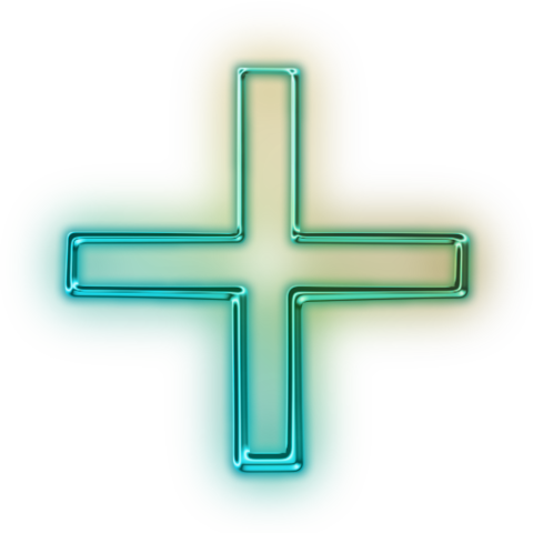 Download 110767 Glowing Green Neon Icon Alphanumeric Plus - Plus Sign ...
