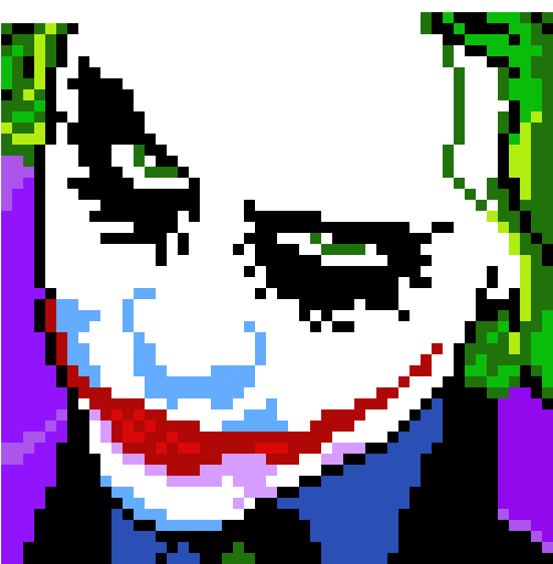 Download The Joker - Pixel Art Joker PNG Image with No Background ...