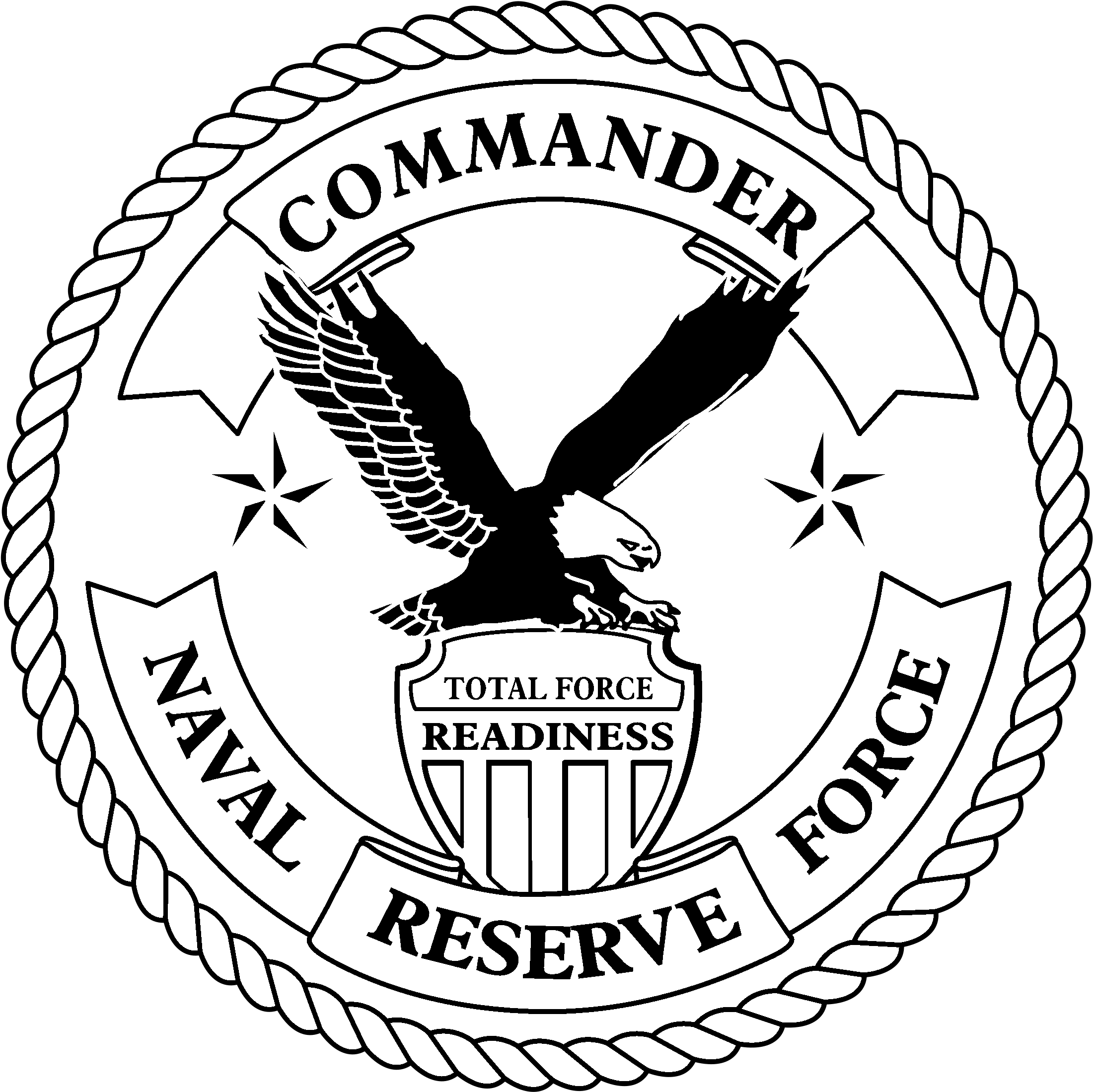 Download Navy Reserve Forrce Commander Logo Black And White PNG Image ...