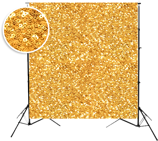 Sequin Gold - 10 Yards Glitz Sequins Fabric Bolt - Gold - Free ...