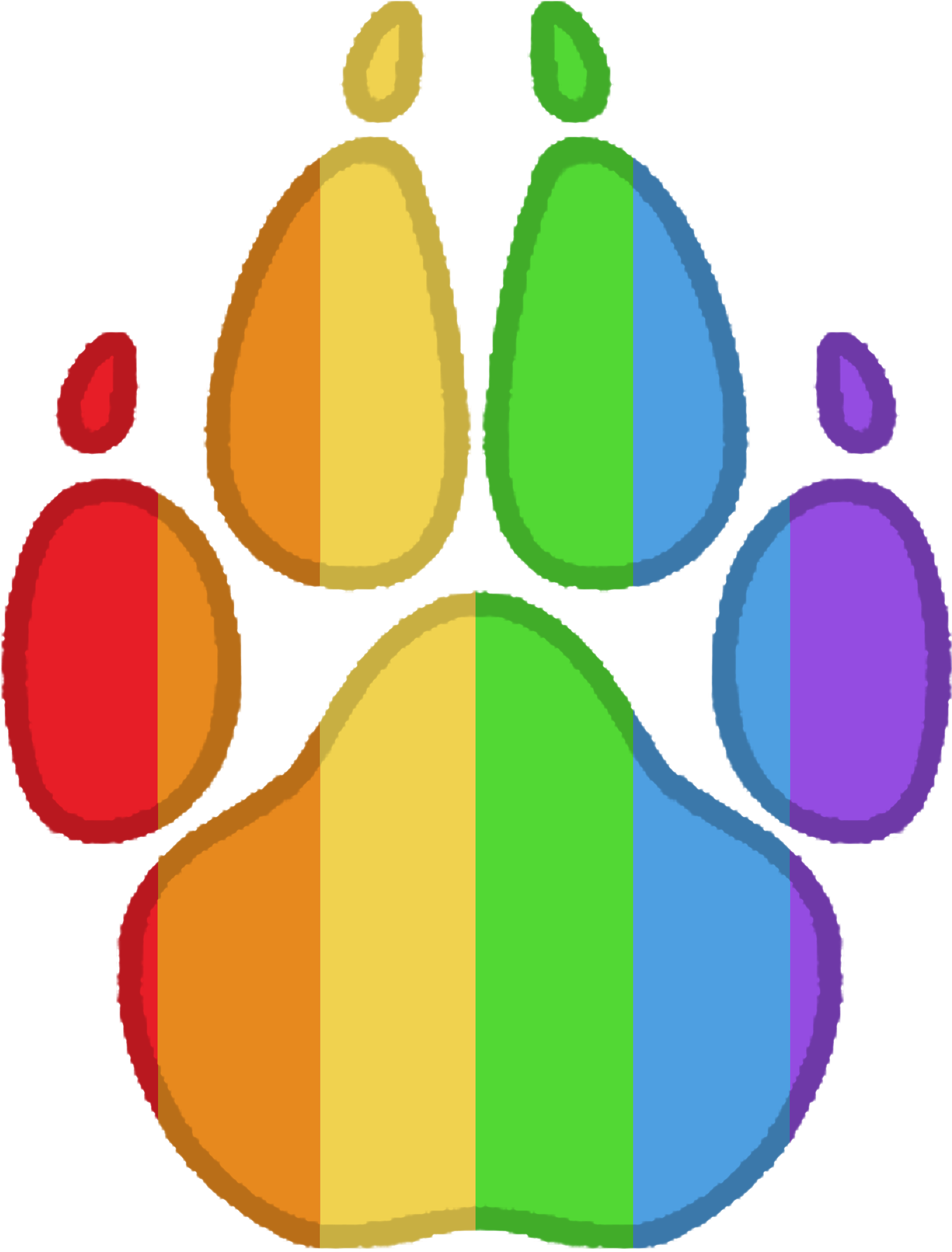 Paw Pride Lgbt - Lesbian Furry Pride - Free Transparent PNG Download ...