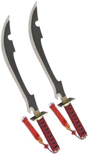 Download Anime Sword Png - Kyouraku Shunsui Twin Sword PNG Image with ...