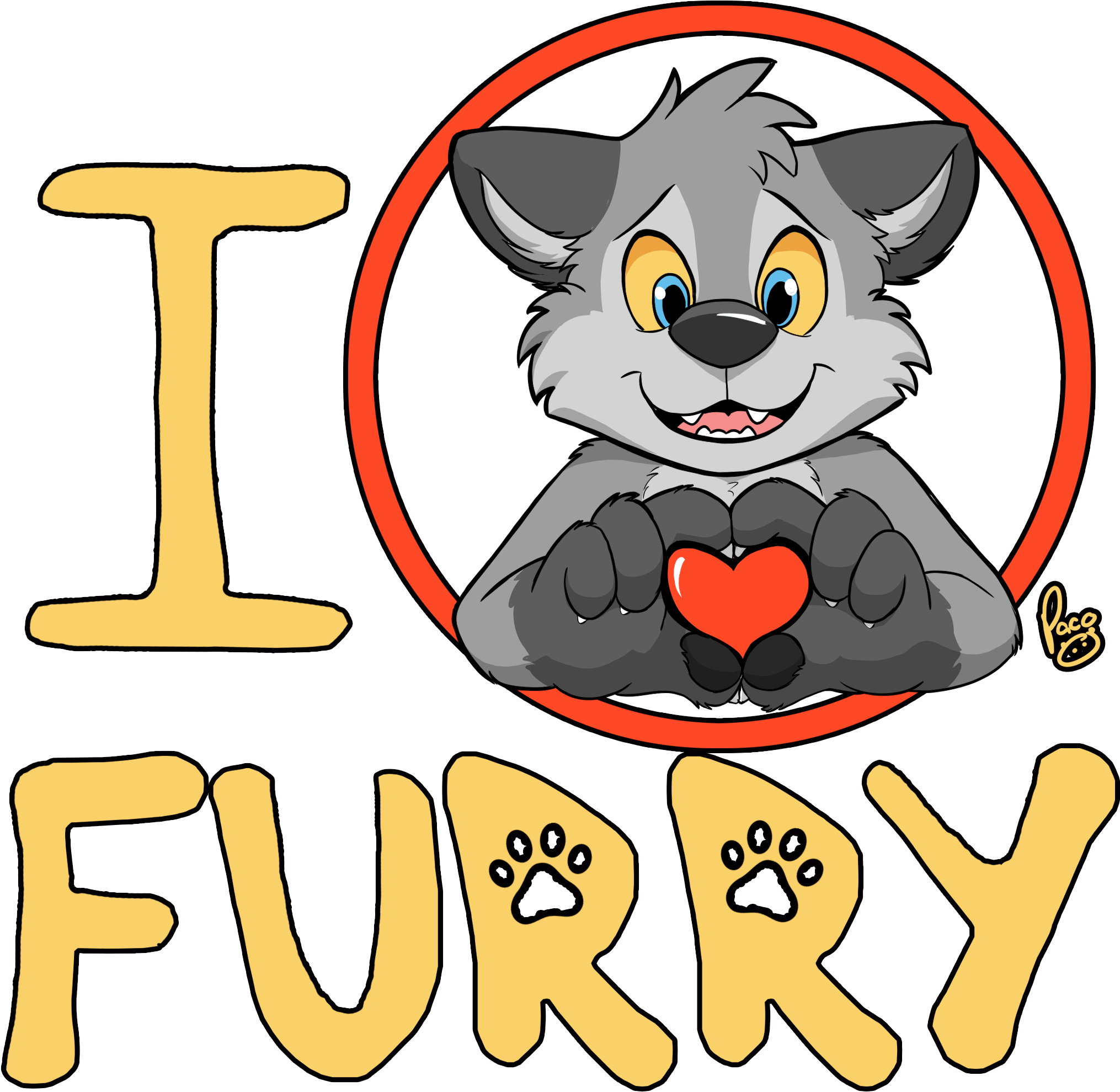 Download I Love Furry - Cute Love Furry PNG Image with No Background ...