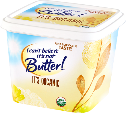 Download Cant Believe Its Not Butter Organic Ingredients PNG Image with ...
