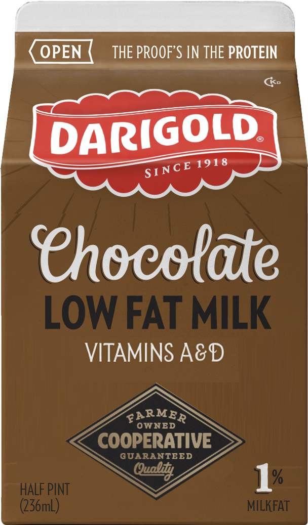 Download Darigold Low Fat 1% Chocolate Milk 8 Fl. Oz. Carton PNG Image ...