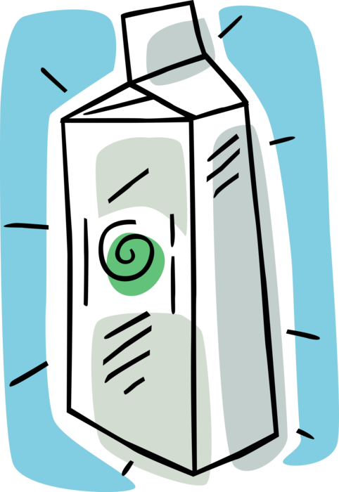 Download Vector Illustration Of Dairy Milk Carton Container - Clip Art ...