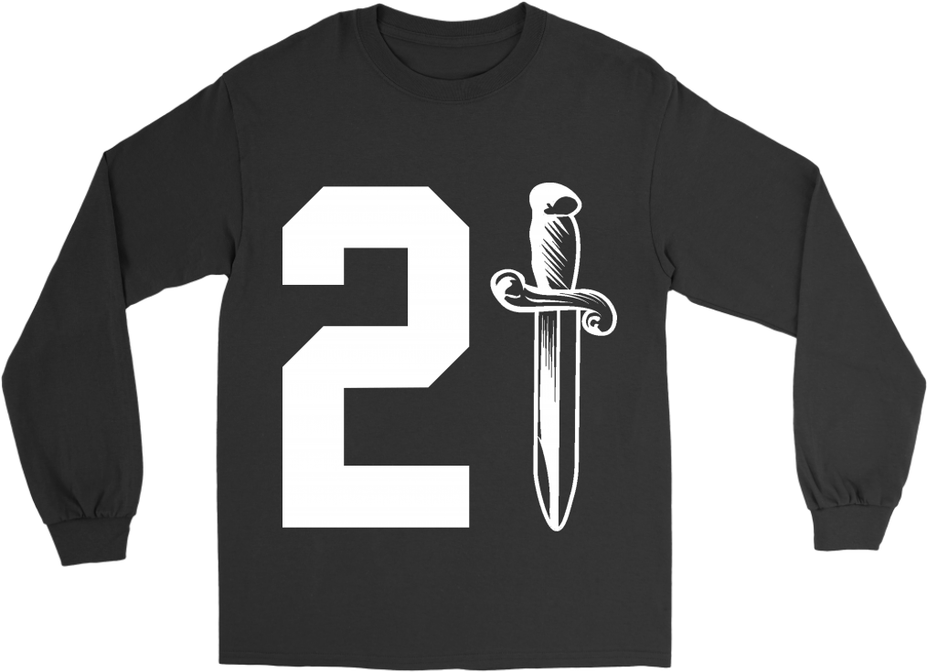 Download 21 Savage Daggar Issa Knife Long Sleeve Shirt - Once A Legend ...
