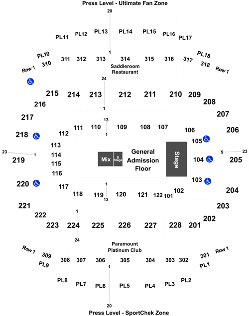 Saddledome Map Section 104 Row 22 - Free Transparent PNG Download - PNGkey