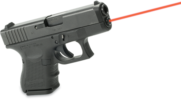 Red Glock Guide Rod Laser - Glock 26 Gen 4 Laser - Free Transparent PNG ...