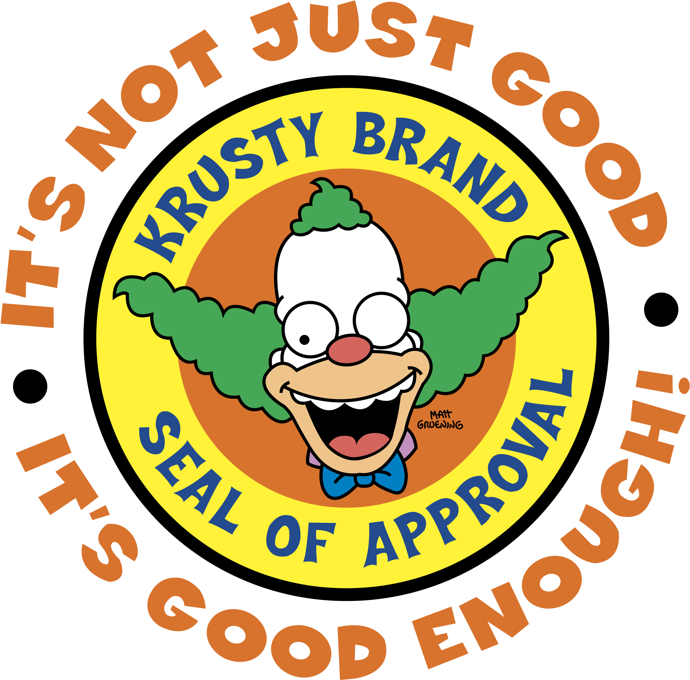 The Simpsons Logo Png Transparent - Krusty The Clown Sticker - Free ...