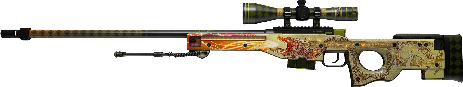 Cs Go Awp Png - Csgo Awp Dragon Lore - Free Transparent PNG Download ...