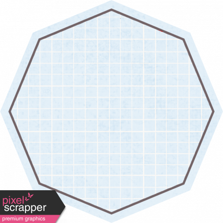Download Octagon Grid Tag - Digital Scrapbooking PNG Image with No ...