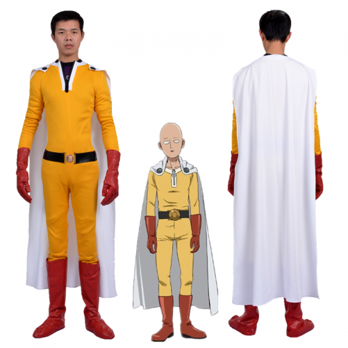 Dfym One Punch Man Cosplay Costume Full Suit - Free Transparent PNG ...