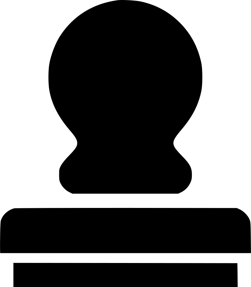 Download Png File - Stamp Icon Black PNG Image with No Background ...