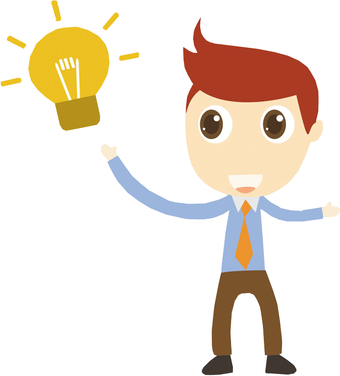 Cartoon Businessman With Idea - Cartoon - Free Transparent PNG Download ...