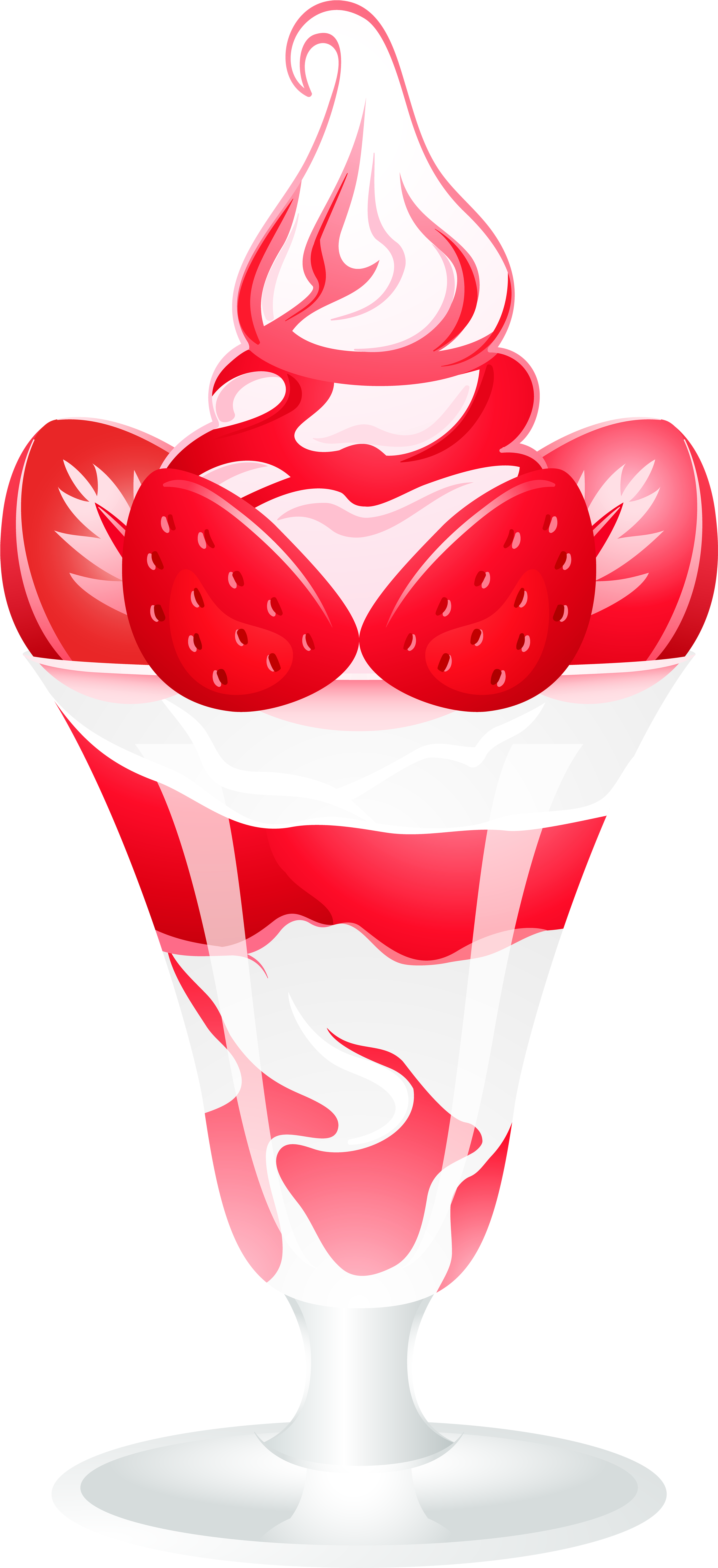 Sundae Clipart Banner - Strawberry Ice Cream Clipart - Free Transparent ...