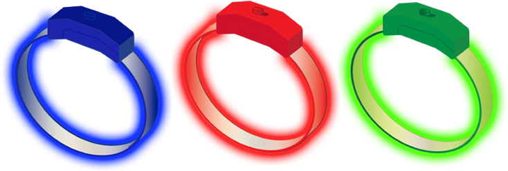 Download The Night Light Wave Bands Are A L - Bracelet PNG Image with ...