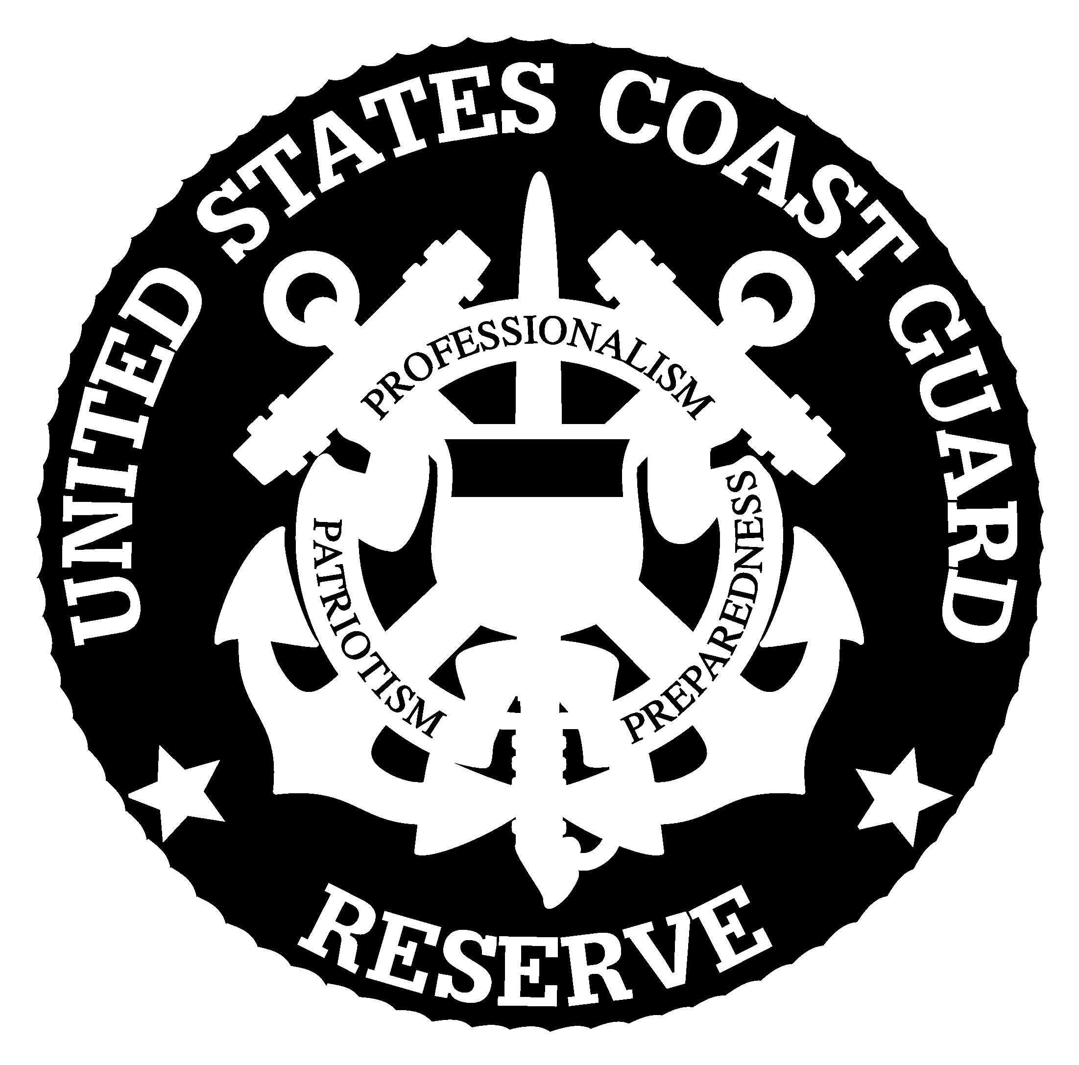 United States Coast Guard Reserve Logo Black And White - Uscg Reserve ...