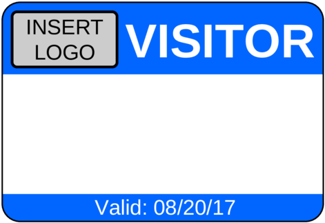 375" X - Free Visitor Badge Template - Free Transparent PNG Download ...