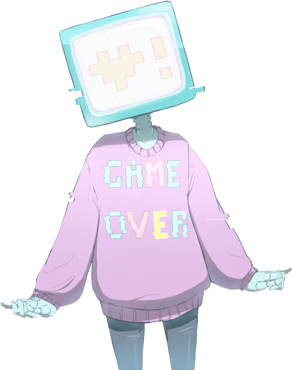 Download Pastel Game Over - Tv Head Transparent PNG Image with No ...