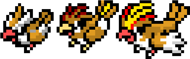 Pidgey Evolution - Pidgey Pixel Art - Free Transparent PNG Download ...