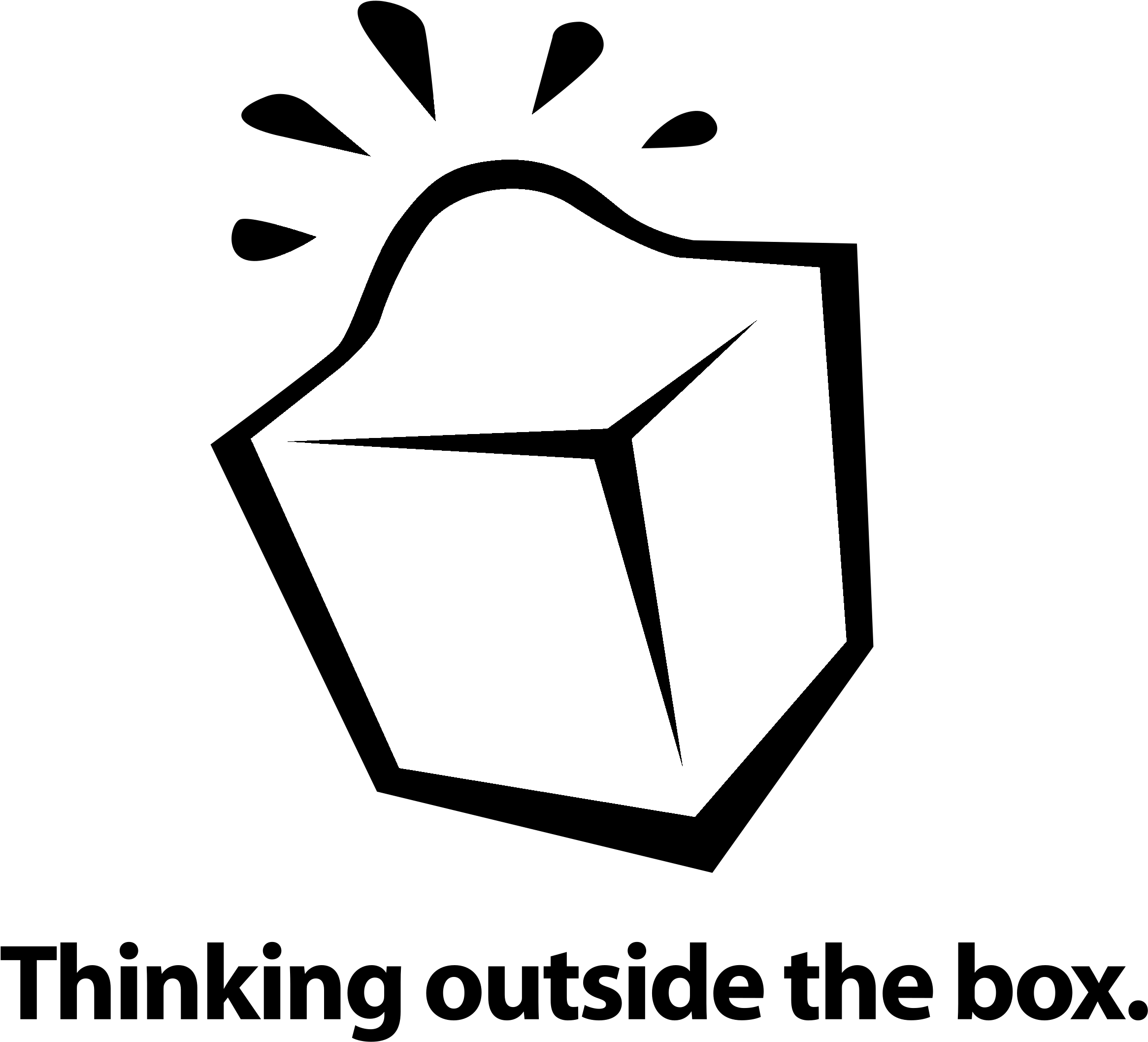 Thinking Outside The Box Logo Black And White - Thinking Out Of The Box ...