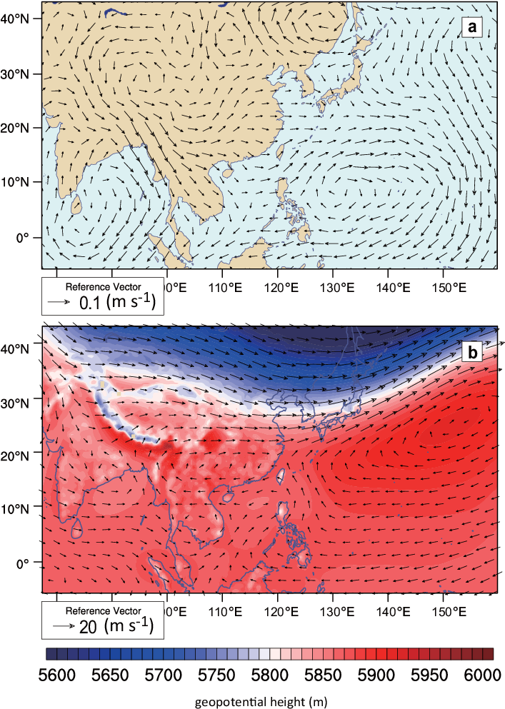 Download Mean Differences Of Analysis Wind Field At 500 Hpa - Map PNG ...