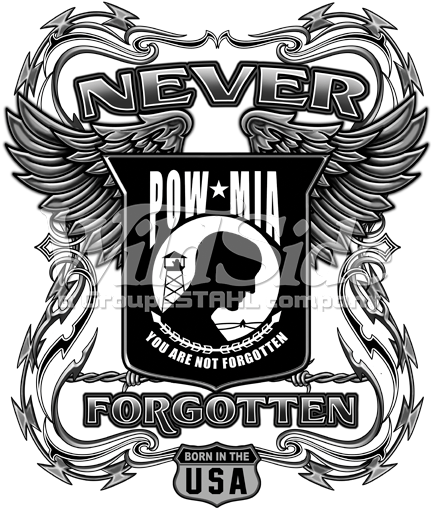 Download Pow-mia Never Forgotten - Never Forgotten T-shirt Veteran Army ...