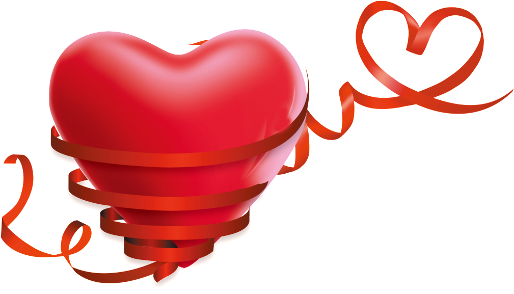 Download Love Around Red Ribbon - Vector PNG Image with No Background ...